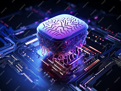Premium Ai Image Brain Merging With A Computer Chip