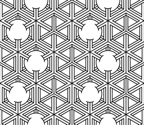 Premium Vector Illusive Continuous Monochrome Pattern Decorative