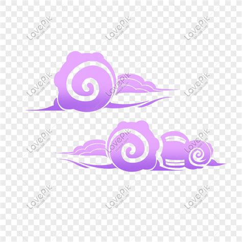 구름 구름 만화 보라색 구름 Png 일러스트 무료 다운로드 Lovepik