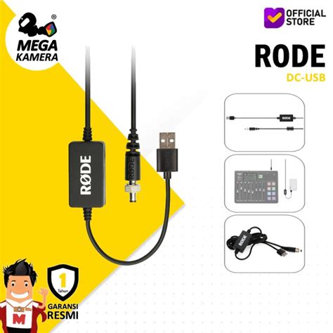 Jual Rode Dc Usb1 Power Cable For Rodecaster Pro With Locking Connector