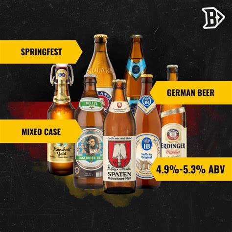 Springfest German Beer Mixed Case 500ml Bottles With Seven Beers By