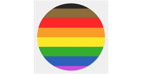 Inclusive Lgbt Pride Flag Classic Round Sticker Zazzle