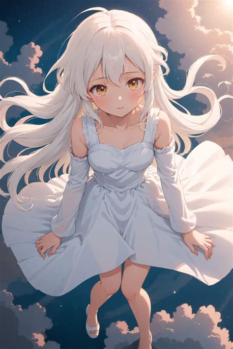 Flat Color Anime Style Girl Image Created By Tensorart