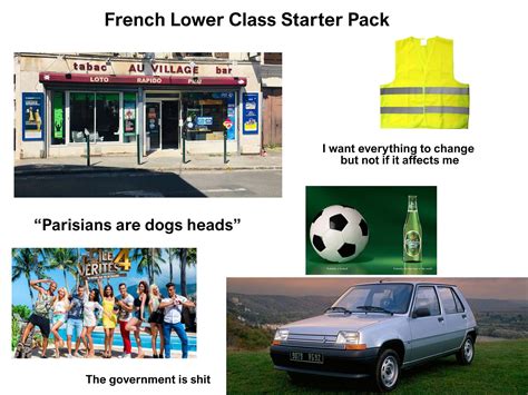 French Lower Class Starter Pack Rstarterpacks