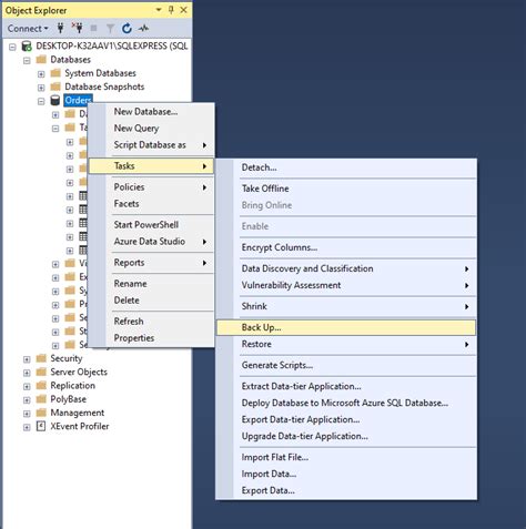 Day22 Sql Server 資料庫備份與還原，使用bak Sql Server資料庫入門 Ums Coding Note