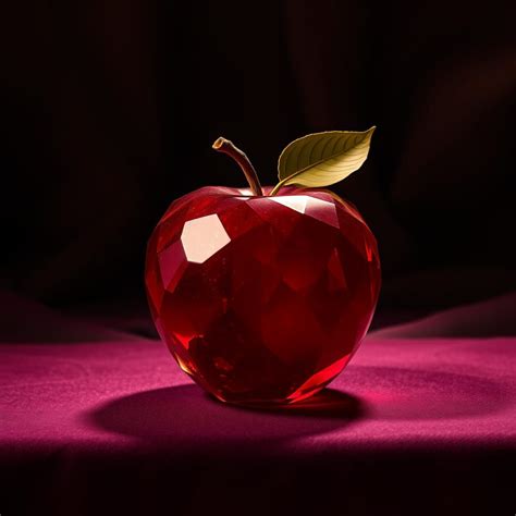 Ruby Apple Luminous Ruby Apple On Velvet
