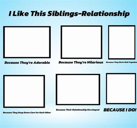 Why I Like This Sibling Relationship Blank Meme By Mrhoppfan On Deviantart