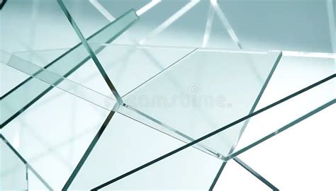 Abstract Glass Structure Geometric Design Stock Illustration