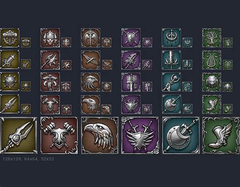Game Classes Icons On Artstation At Artwork