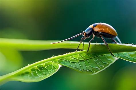 Premium Photo A Bug On A Leaf With The Word Bug On It