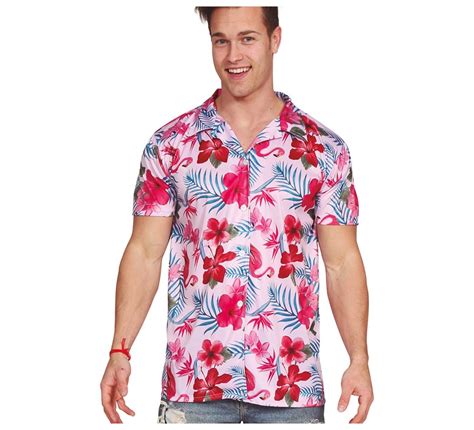 Camisa De Flamenco Havaiana Para Homens