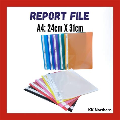 Pvc A4 Report File Extra Thick A4 Management File A4 Colour Plastic Management File Report