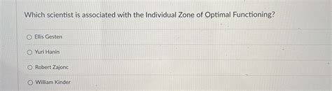 Solved Which Scientist Is Associated With The Individual