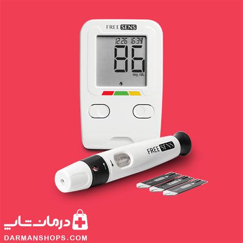 دستگاه تست قند خون فری سنس مدل ۰۱ خرید تست قند Freesens
