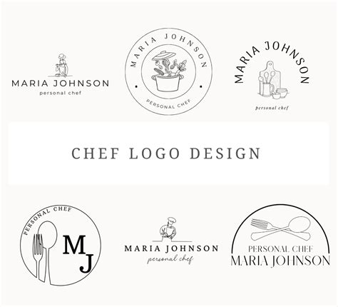Chef Logo Design Canva 6 Customizable Personal Chef Logos Private Chef