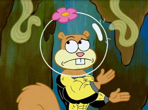 More Of Sandy Cheeks Female Muscle Edit By Ducklover4072 On Deviantart