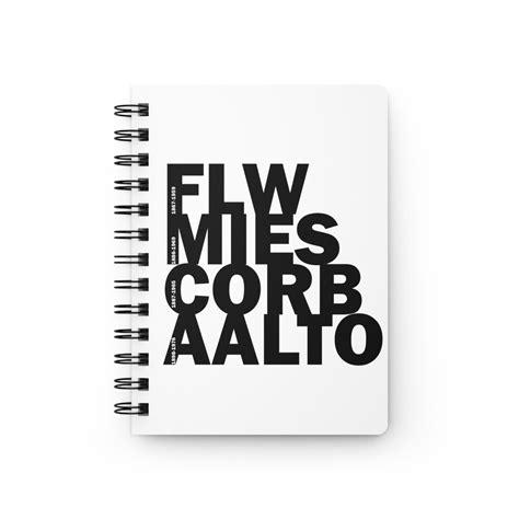 Architecture Sketch Book Lined White Journal Sketch Book Architecture 20th Century Greats Etsy