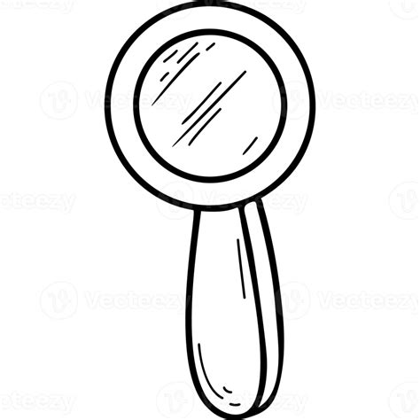 magnifier magnification lens linear doodle 15116048 png