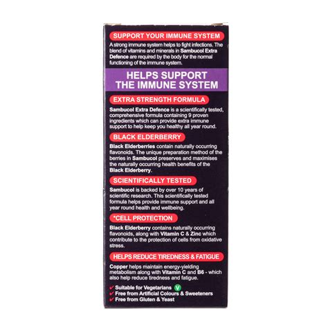 Sambucol Extra Defence Uk Version 120ml Authorised Exclusive Dist Natureswisdom