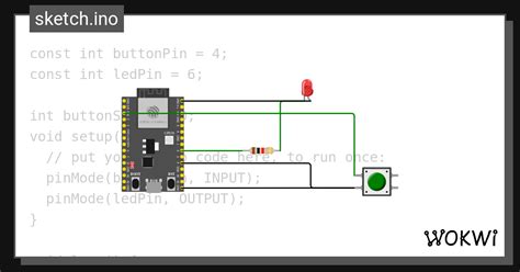 Bật Tắt Led Wokwi Esp32 Stm32 Arduino Simulator