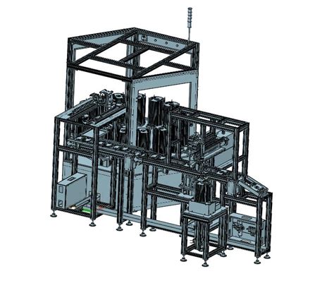 载带灯带卷盘自动供料贴标签拍照产线step模型图纸下载 懒石网