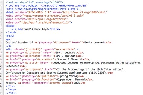 Original Page With Semantic Links Expressed As Rdfa Annotations Download Scientific Diagram