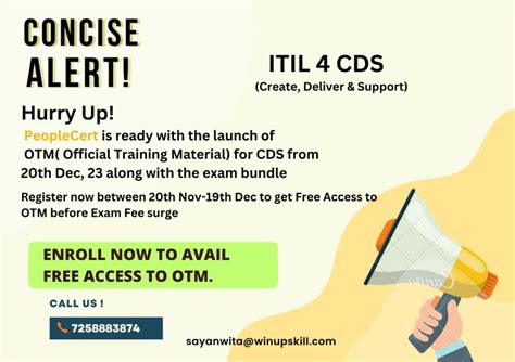 Sanjana R On Linkedin Exciting News The Upcoming Itil 4 Create Deliver And Support Cds