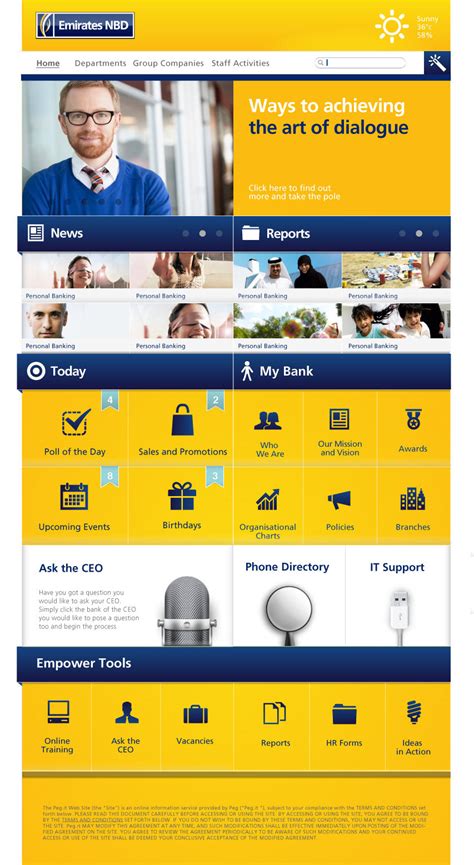 Proposed Intranet Design On Behance