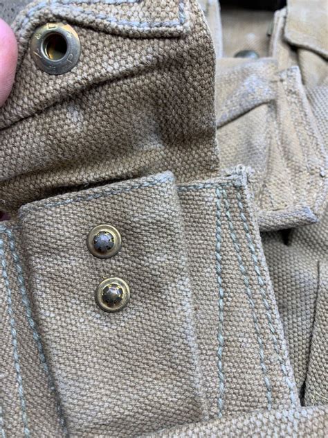 Original Army Enfield Rifle Smle 3 Pouch 37 Pattern Webbing Set Italian Army The Militaria