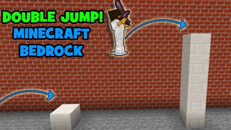 How To Double Jump In Minecraft Bedrock Bedrock Command Block Tutorial Youtube