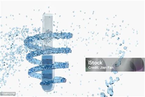 화학 장비 병 및 튀는 액체 3d 렌더링 투명한에 대한 스톡 사진 및 기타 이미지 투명한 튜브 0명 Istock