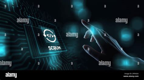 Scrum Agile Development Methodology Programming And Application Design Technology Concept On