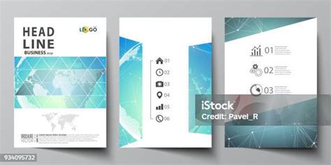 3 A 4 형식의 현대 편집 레이아웃의 벡터 일러스트 레이 션 브로셔 잡지 전단지 책자에 대 한 디자인 서식 파일을 다루고