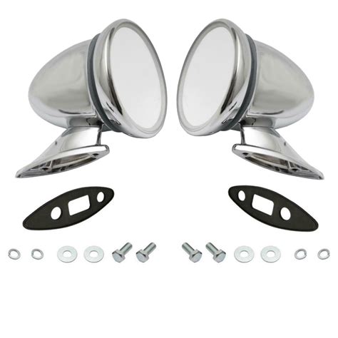 Retro Classic Bullet Style 4 Inch Racing Mirrors Naparts