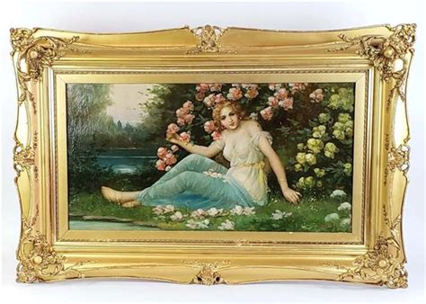 Hans Zatzka Woman In Garden Mutualart