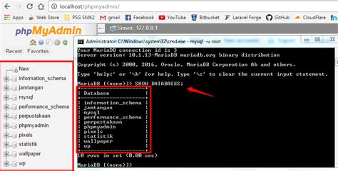 cara koneksi mysql dengan cmd