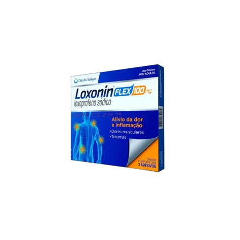 Loxonin Flex Loxoprofeno Sódico 100mg 3 Adesivos Em Promoção Ofertas