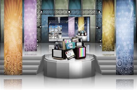 The Stage Scene Layout Showing The Effect Of Layered Psd In Editable