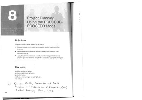Pdf Use Of The Precede Proceed Framework To Guide Planning And Evaluation For Health Promotion