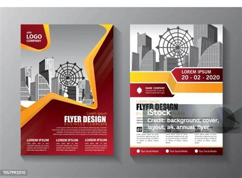 브로셔 디자인 현대적인 레이아웃 연례 보고서 포스터 화려한 삼각형a4의 전단지 기술 과학 밝은 배경의 시장을 위한 기하학적 모양