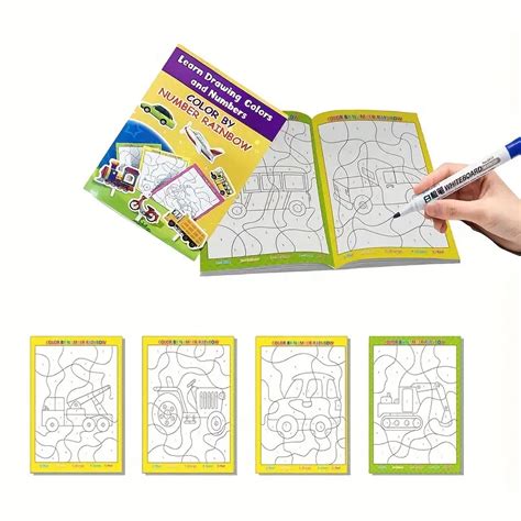 어린이 색칠 공부책 단어 인식 책 수제 그림책 그림책 그래피티 그림 색칠 공부책 색칠 공부책 Temu Republic Of