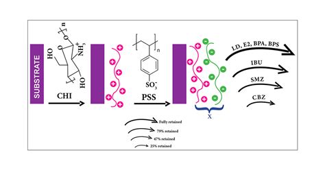 Polyelectrolyte Functional Bilayers For The Removal Of Model Emerging Contaminants Industrial