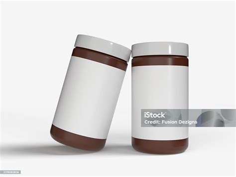 알약과 보충제를 위한 플라스틱 병 항아리 빈 라벨이 있는 약과 비타민을 위한 3d 모형 포장 둥근 닫히는 콘테이너 약학 캡슐 환약 캡슐 실린더 유장 단백질의 템플리트 3차원