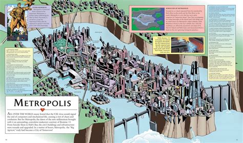 Map Of Metropolis And Surrounding Area Map Of Gotham City Dc Dc
