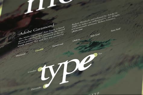 Type Classifications Poster Series On Behance