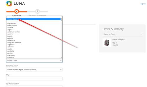 Magento 2 Display Usa At First Position In Country Dropdown