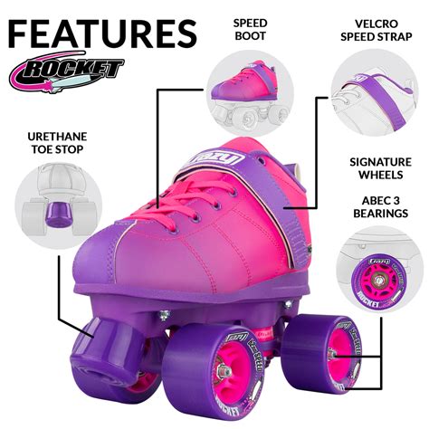 Rocket Black Speed Skates Crazy Skates