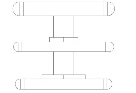 Extension Machine Detail 2d View Gym Equipment Cad Block Layout Autocad File
