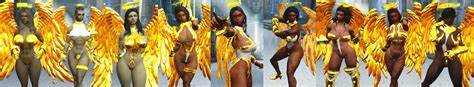Golden Angelic Armor Sets Cbbe Le Downloads Skyrim Adult And Sex Mods
