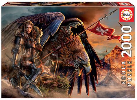 Пазлы 2000 элементов Орлиный всадник для взрослых - купить с доставкой ...
